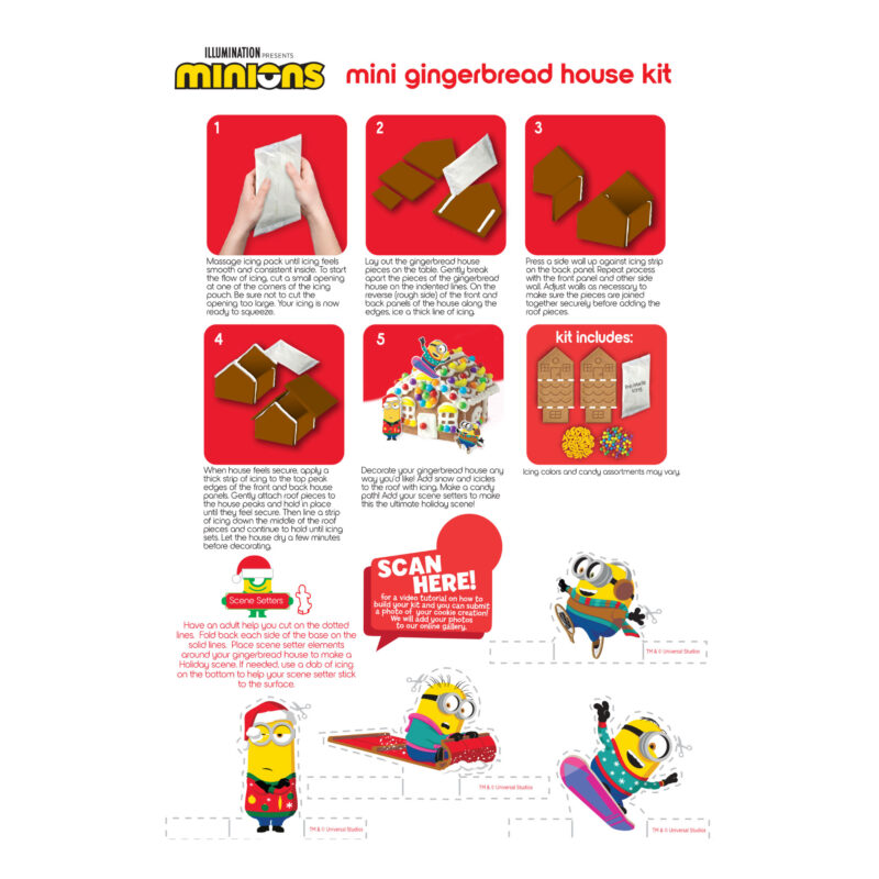 Minions Mini Gingerbread House Kit – The Cookie Jar