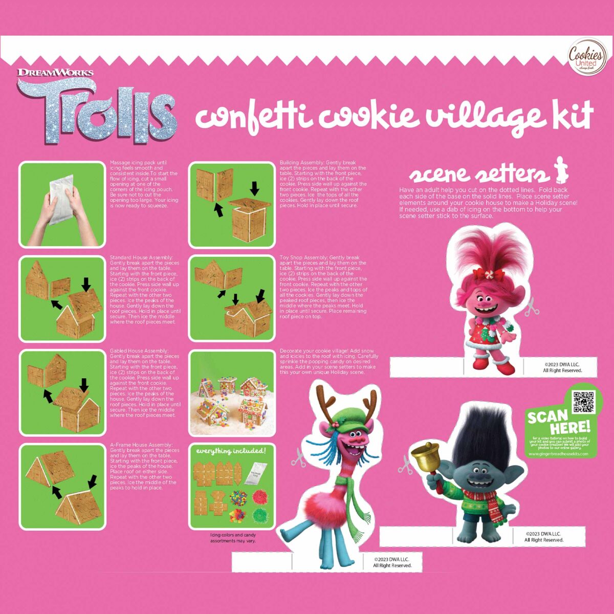 Trolls Confetti Cookie Village Kit – The Cookie Jar