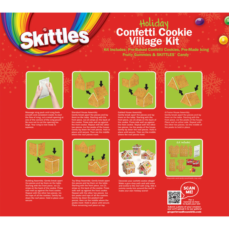 Skittles Holiday Confetti Cookie Mini Village Kit – The Cookie Jar