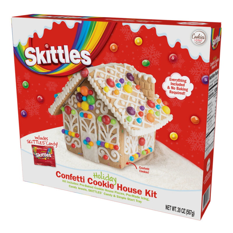 Skittles Holiday Confetti Cookie House Kit – The Cookie Jar