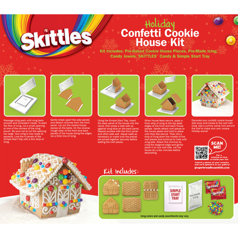 Skittles Holiday Confetti Cookie House Kit – The Cookie Jar